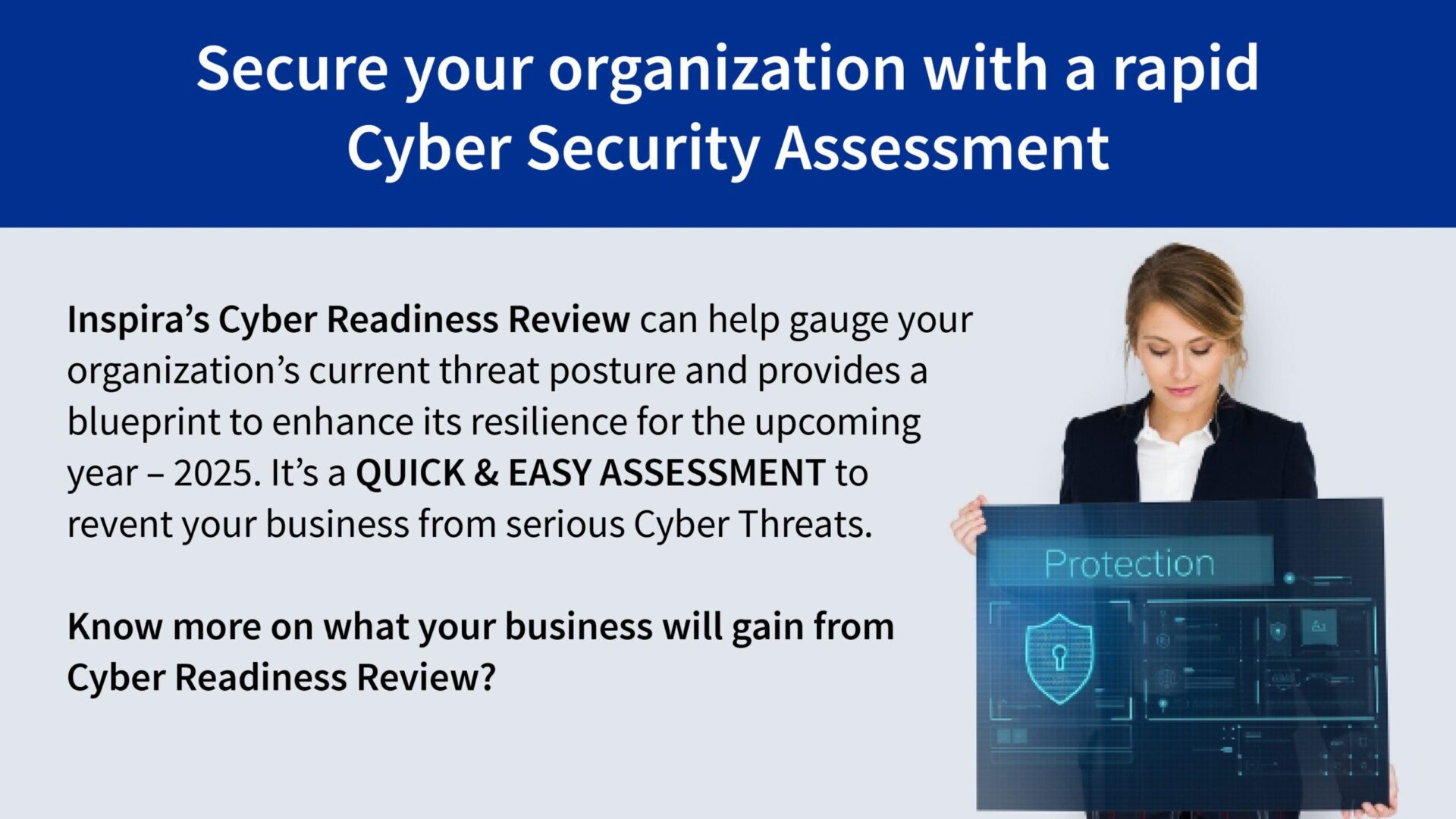 Get your business a rapid year end cybersecurity health check! Form | Inspira Enterprise